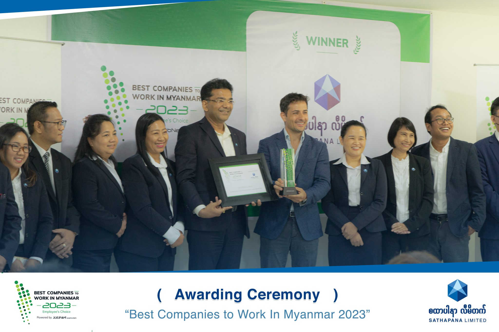 SATHAPANA Limited, recognized as “The Best Companies to Work in Myanmar ...