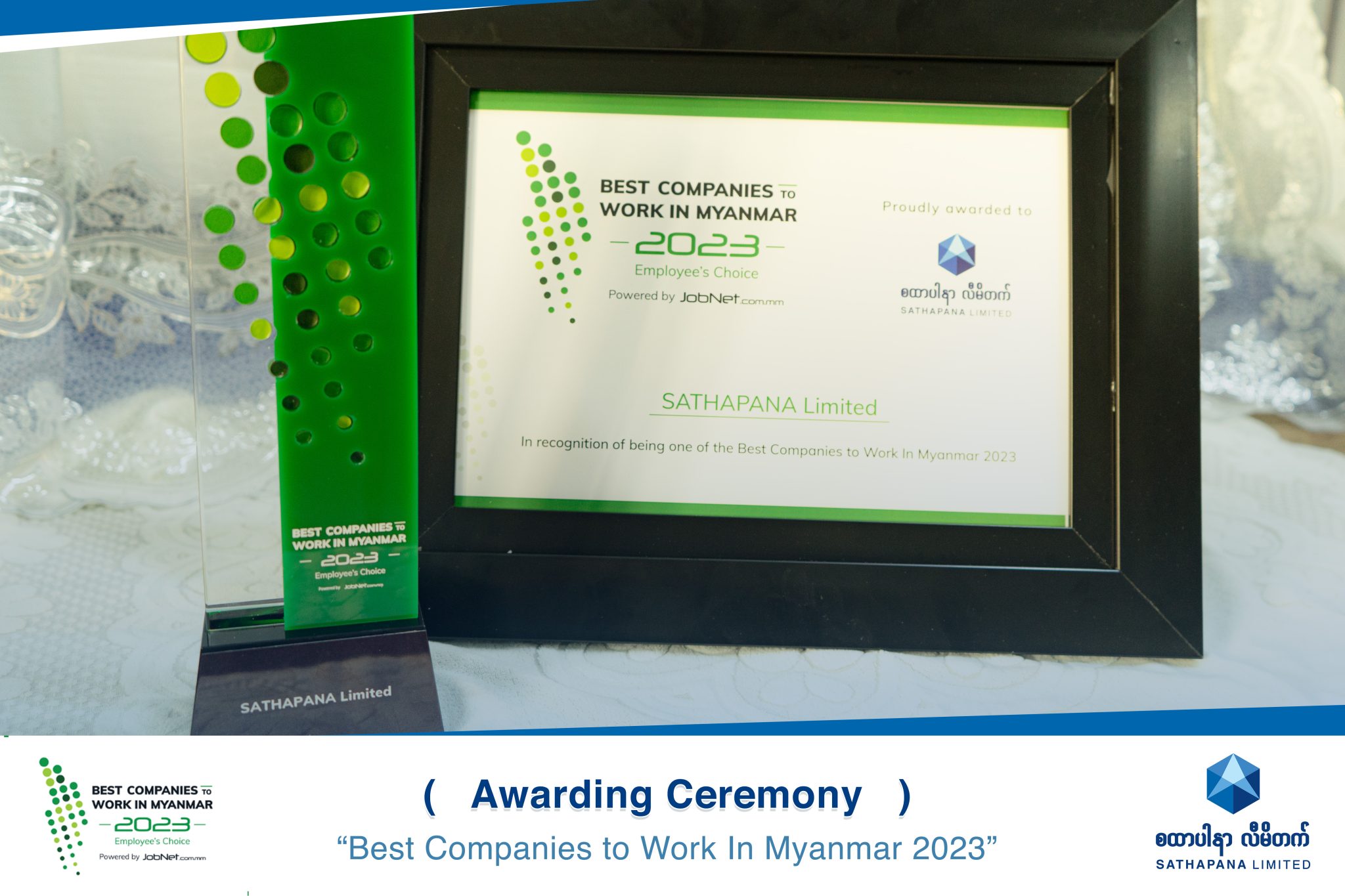 SATHAPANA Limited, recognized as “The Best Companies to Work in Myanmar ...